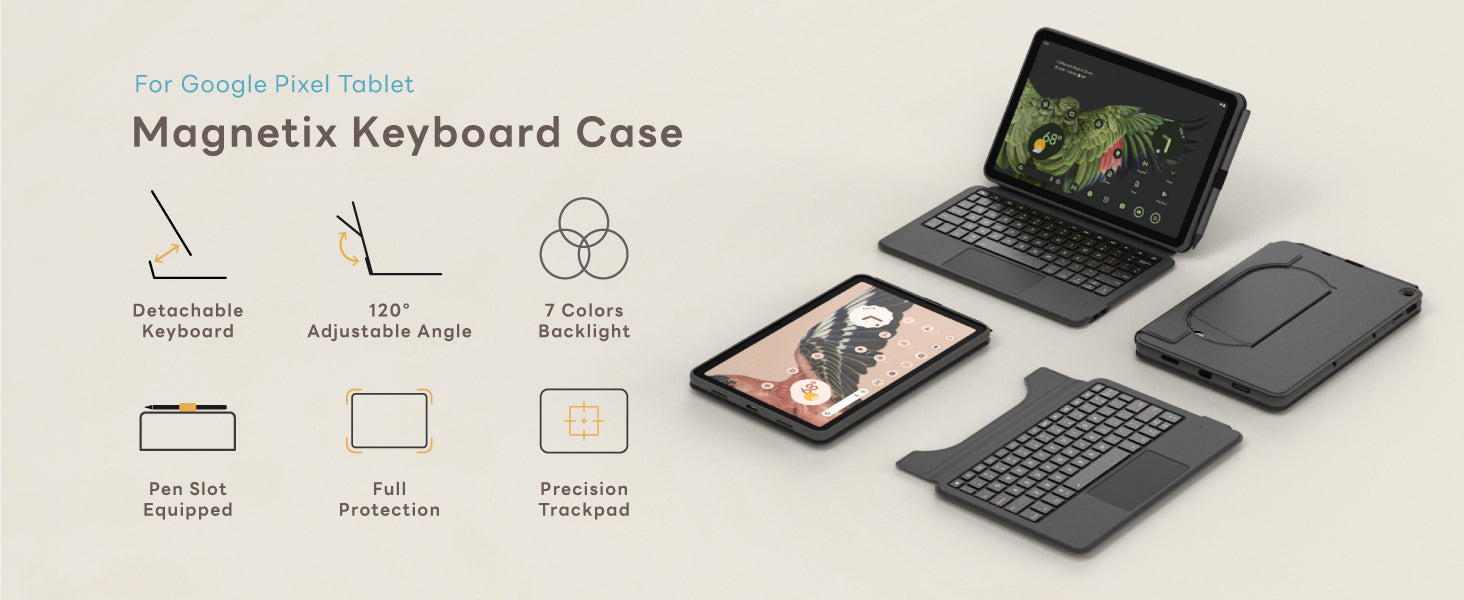 eiP Magnetix Keyboard Case for Pixel Tablet – eiP Store