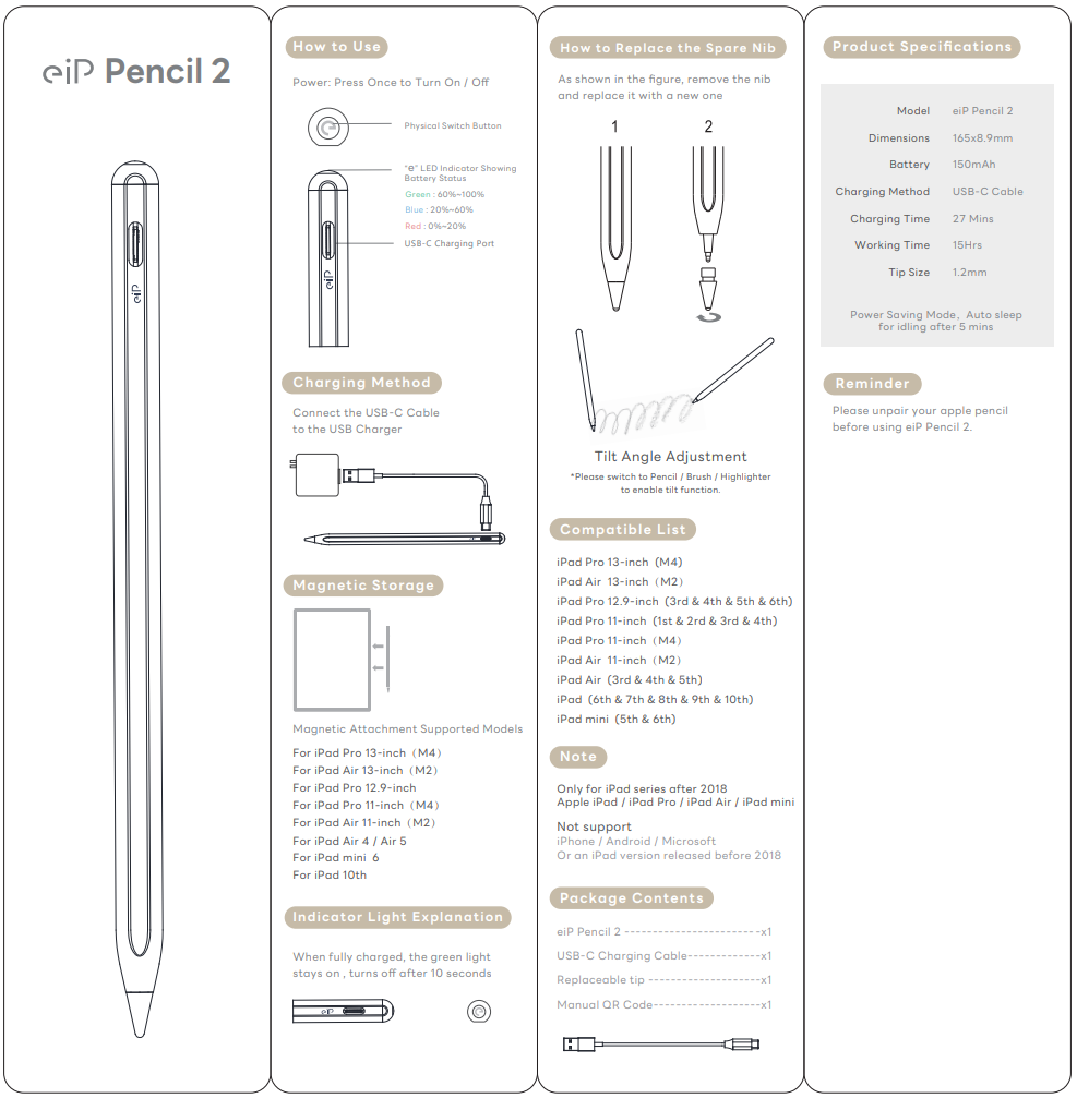 eiP Pencil 2 - User guide – eiP Store