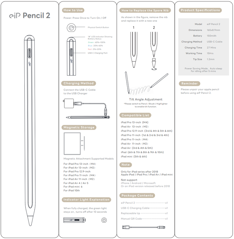 eiP Pencil 2 - User guide – eiP Store