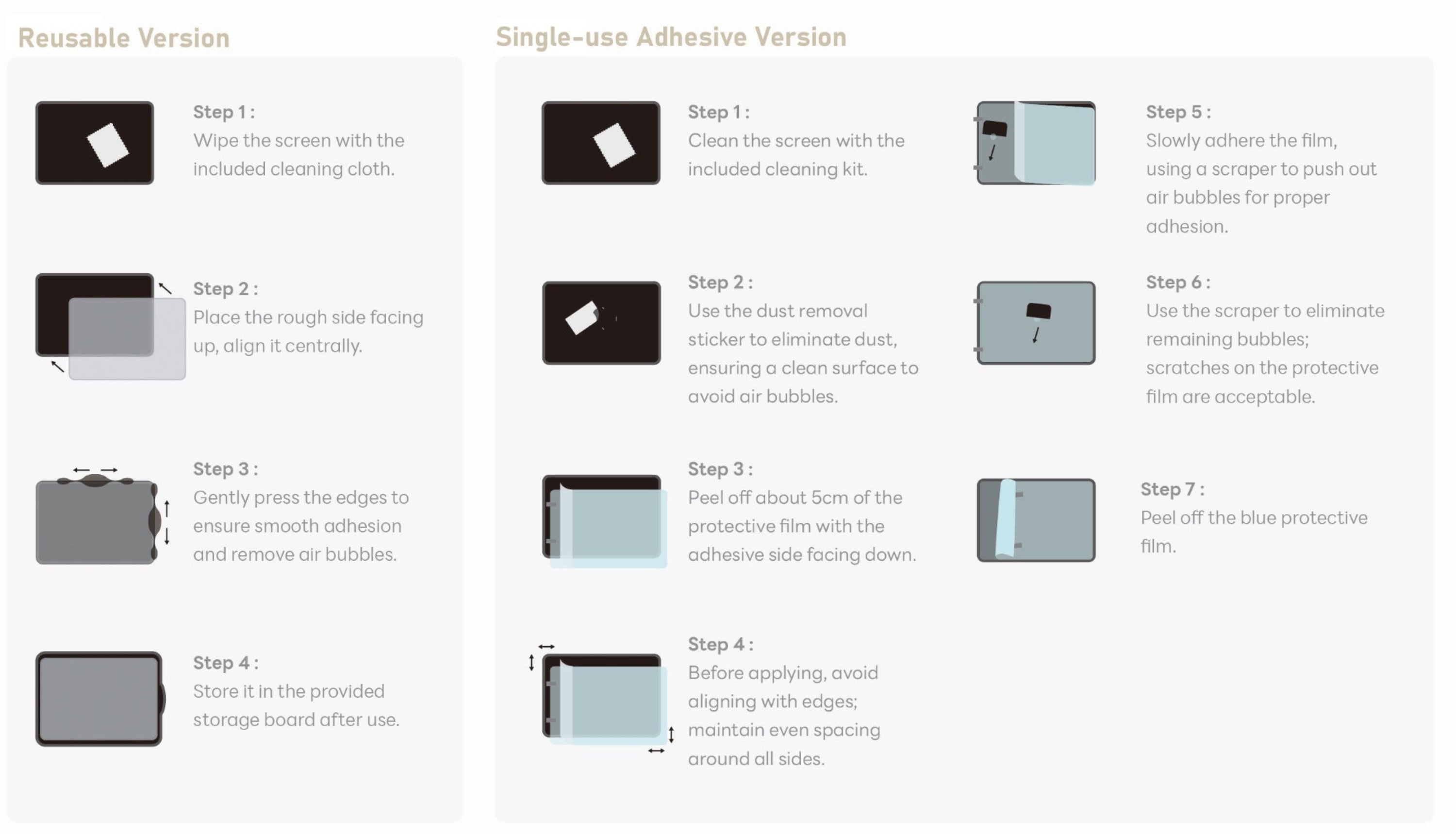 Paper-feel Screen Protector Guide – eiP Store